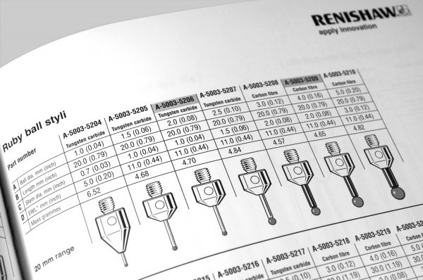 New Renishaw styli catalogue | Objective Ingenuity